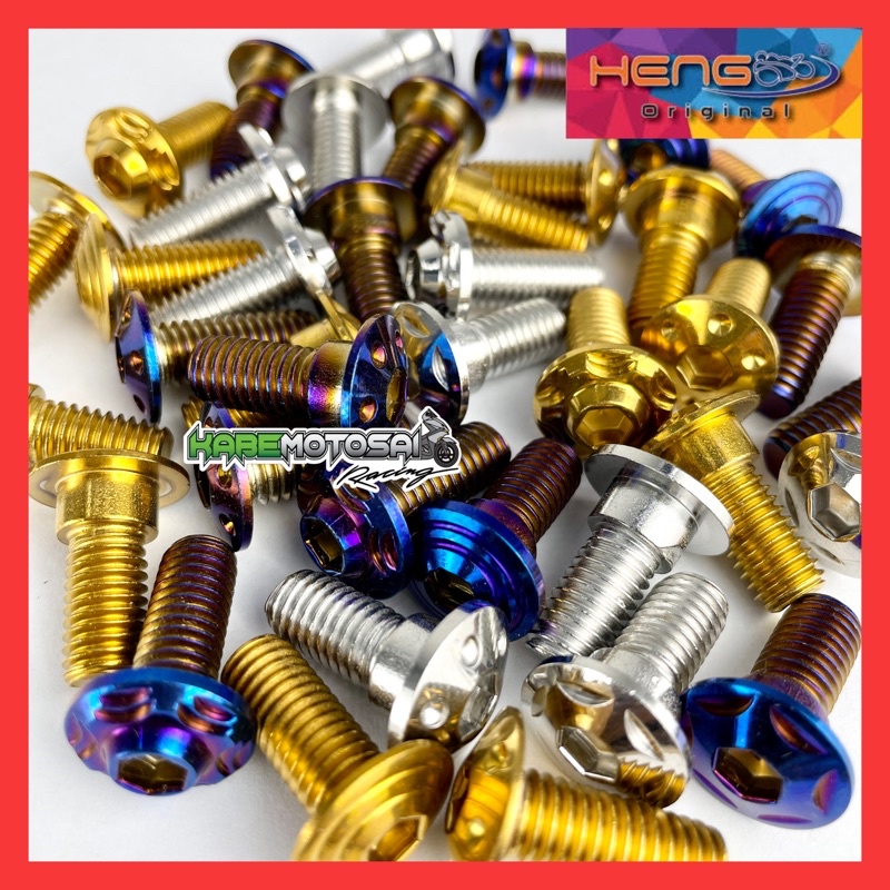 🏁 (1 BIJI) SCREW DISC BRAKE ALLENKEY 🏁 ORIGINAL HENG THAILAND SKRU DISC ...