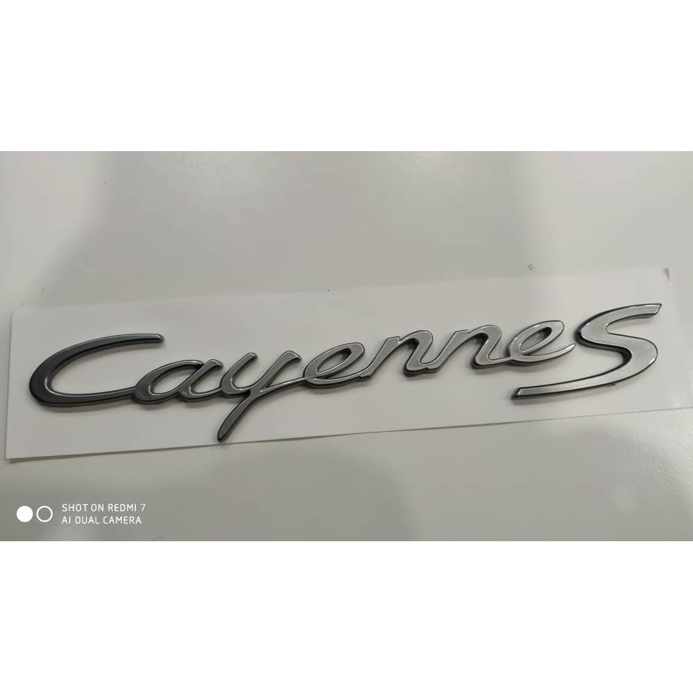[READY STOCK !!!] Porsche CayenneS Emblem Logo Grey | Porsche Cayenne S ...