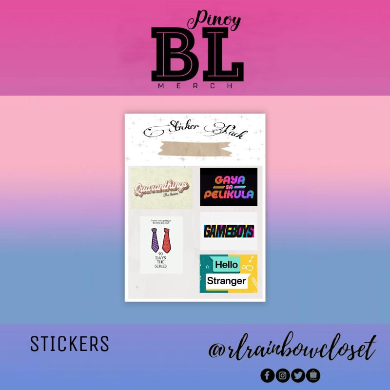 Pinoy BL Laminated Logo Stickers | Shopee Malaysia