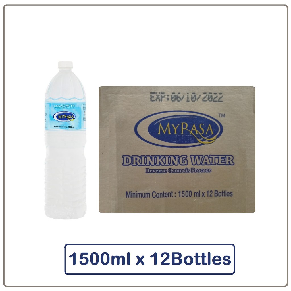 MyRasa Drinking Water 1.5Lx12bottles (1Car) | Shopee Malaysia
