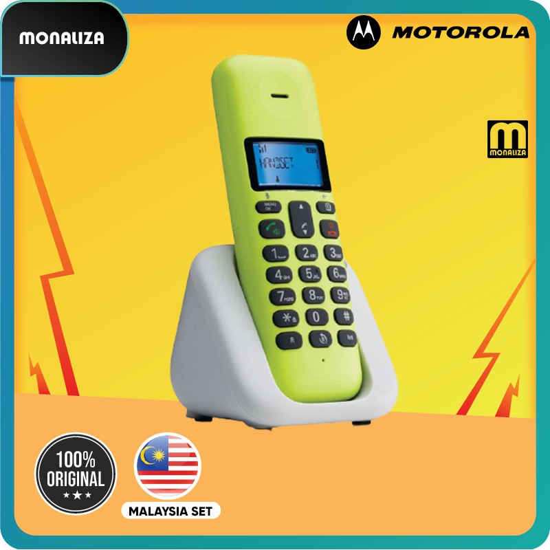 Motorola T301 Digital Cordless Phone With Speaker Phone | Shopee Malaysia