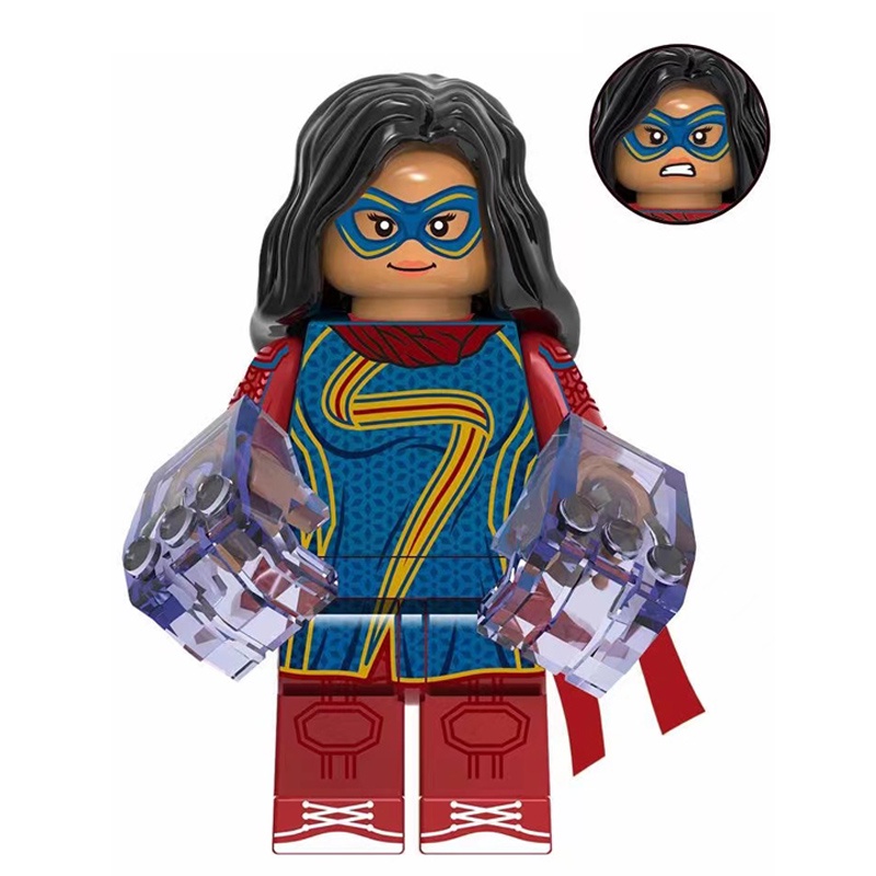 Ms. Marvel Superheroes Minifigures Captain Marvel Block Toys Kids Gift ...