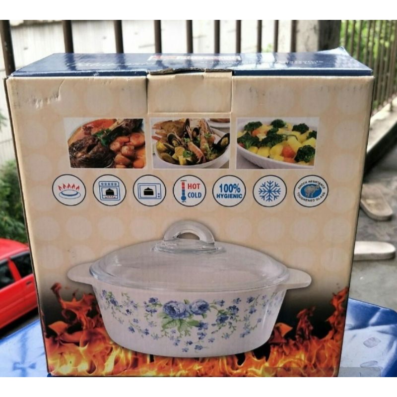 💥2Lround casserole vitro ceramic fire proof cookware (Blutensia) 💥 ...