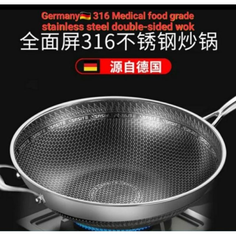 SUS 316 Stainless Steel 34cm Double-sided Full Screen Honeycomb Non ...