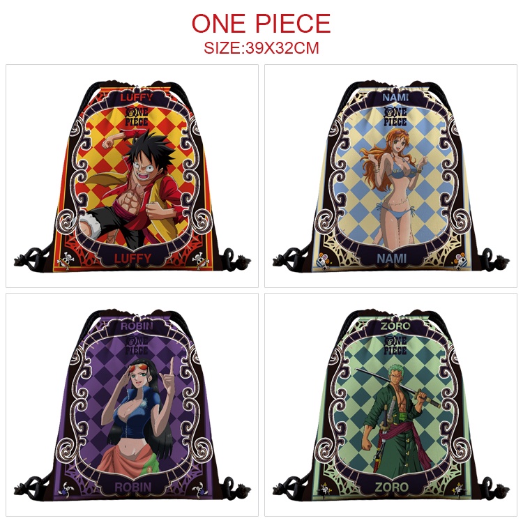 One Piece Luffy Roronoa Zoro Cartoon Backpack Student Children Full ...