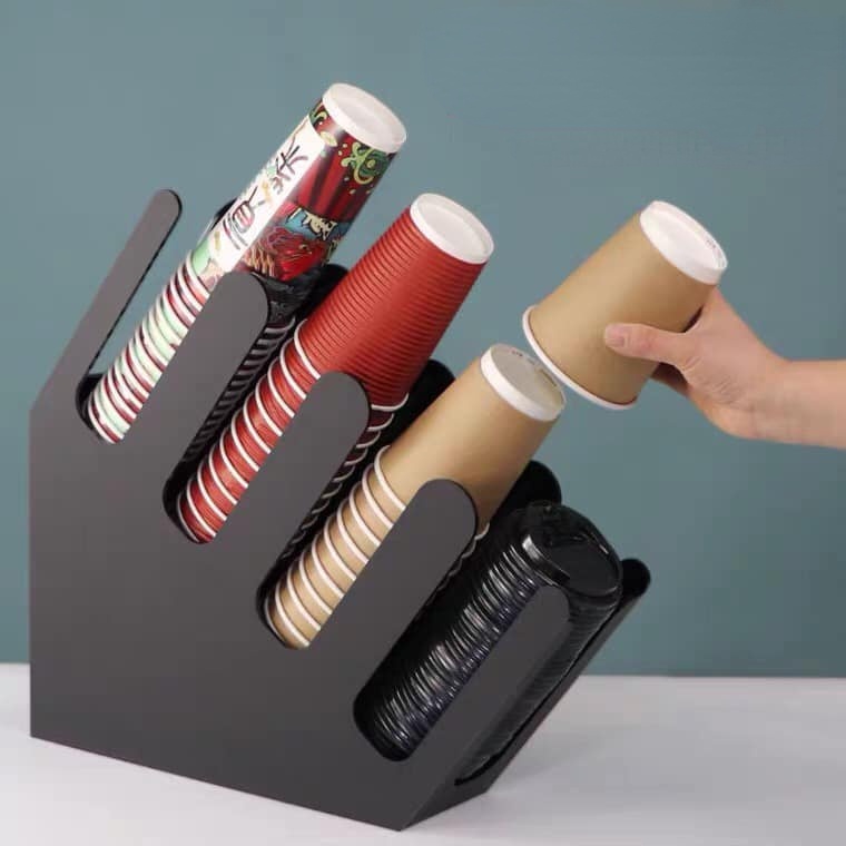 Heavy 4/8 Compartment Plastic Paper Cup Holder Cup Lid Holder ...