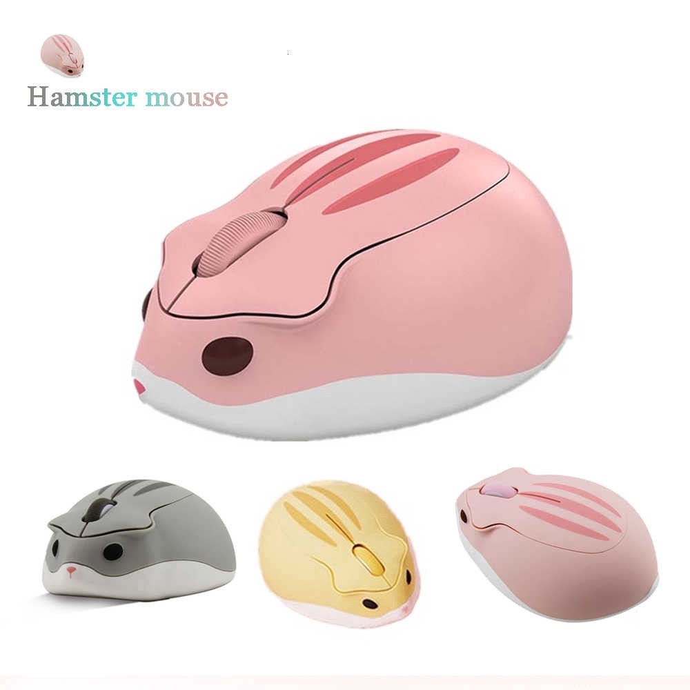 Hamster Wireless Mouse And Usb To Type-c Interface Cute Mini Mouse ...