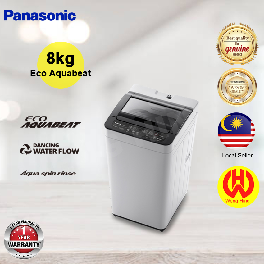 Panasonic 8KG Top Load Washer - Superior Wash Performance NA-F80VB7HRT ...