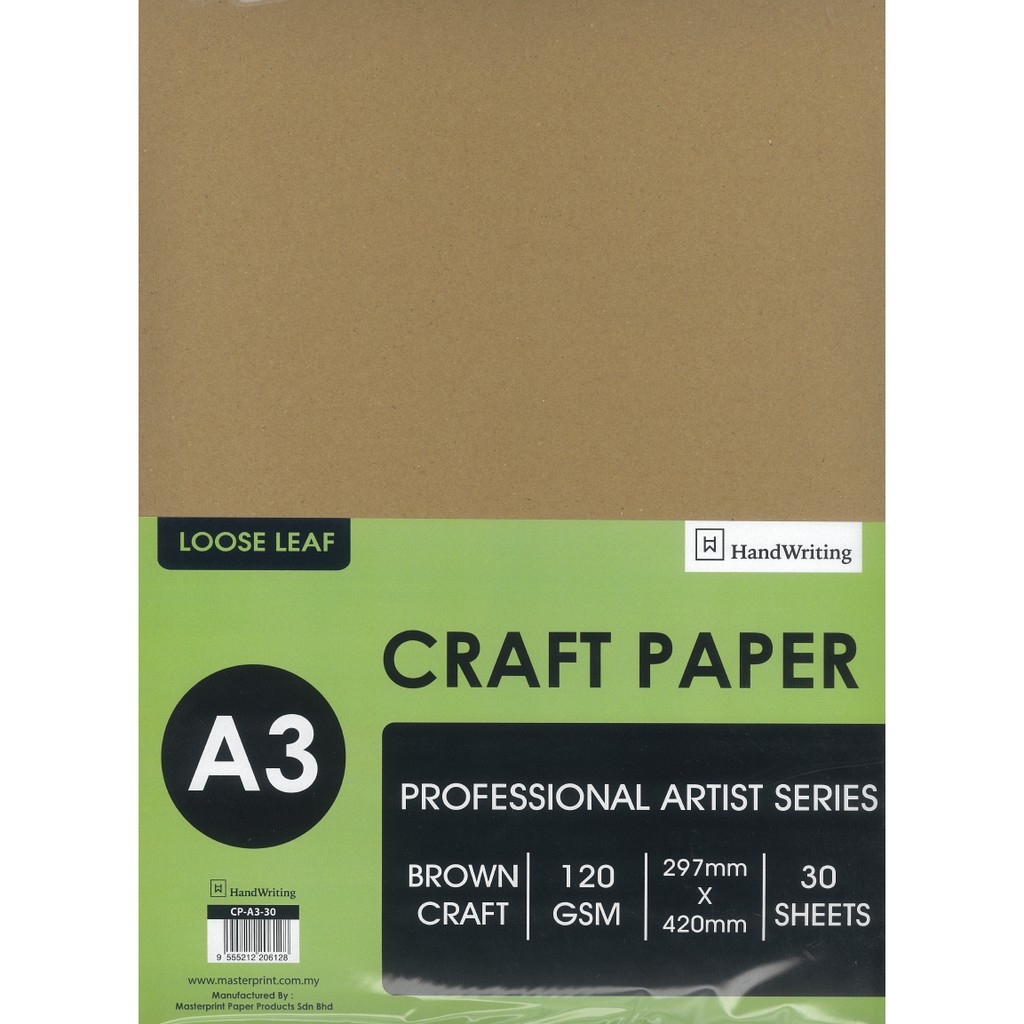 Masterprint A3 Brown Craft Paper 30's/pkt - CP-A3-30 kraft paper ...