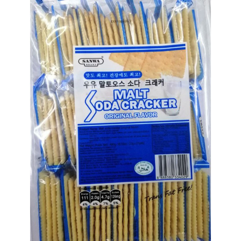 Sanwa Biscuit Soda Cracker Original Flv 23gx21pcs | Shopee Malaysia