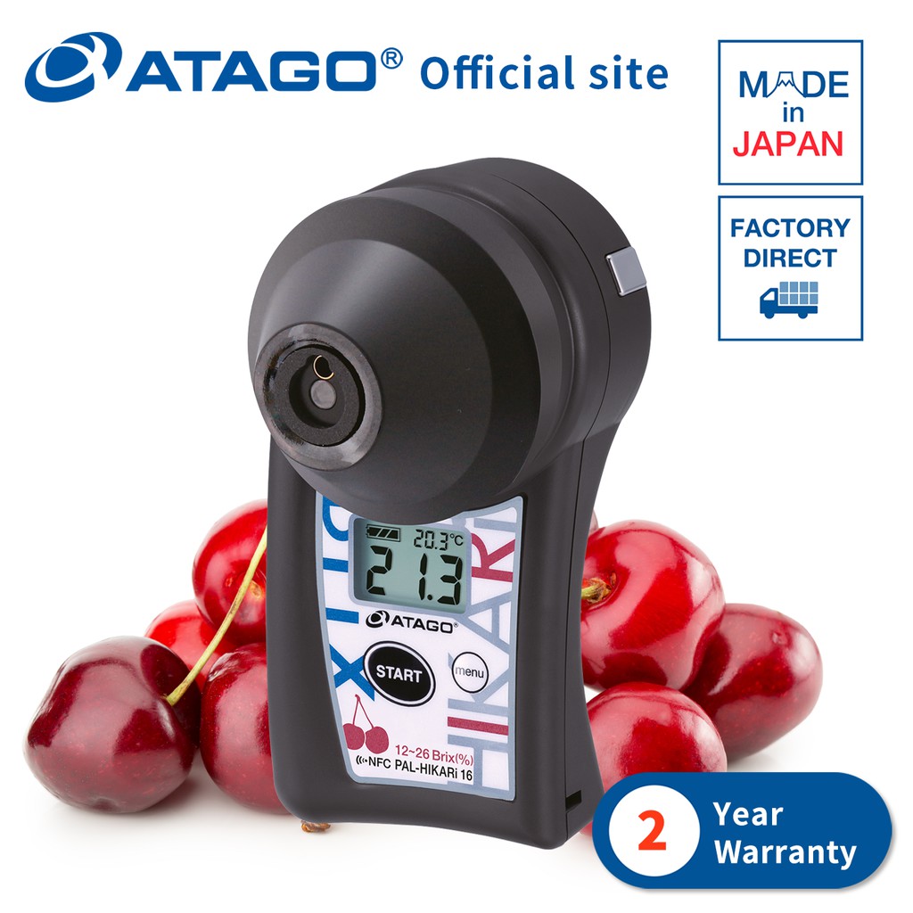 ATAGO Non-destructive IR Brix Meter for Cherry PAL-HIKARi 16 Handheld ...