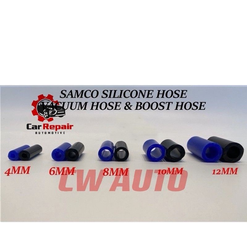 SAMCO SILICONE HOSE VACUUM HOSE & BOOST HOSE 4MM 6mm 8mm 10mm 12mm blue black wiper hose vacuum ...
