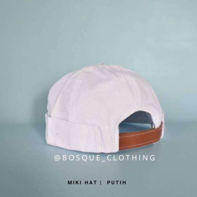 PUTIH Miki hat Cap Muslim Hijrah hat Men's White Slang Cap | Shopee ...