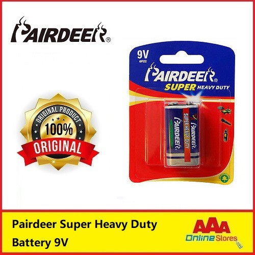 [Original] Pairdeer Super Heavy Duty Battery 9V X 1 PCS | Shopee Malaysia