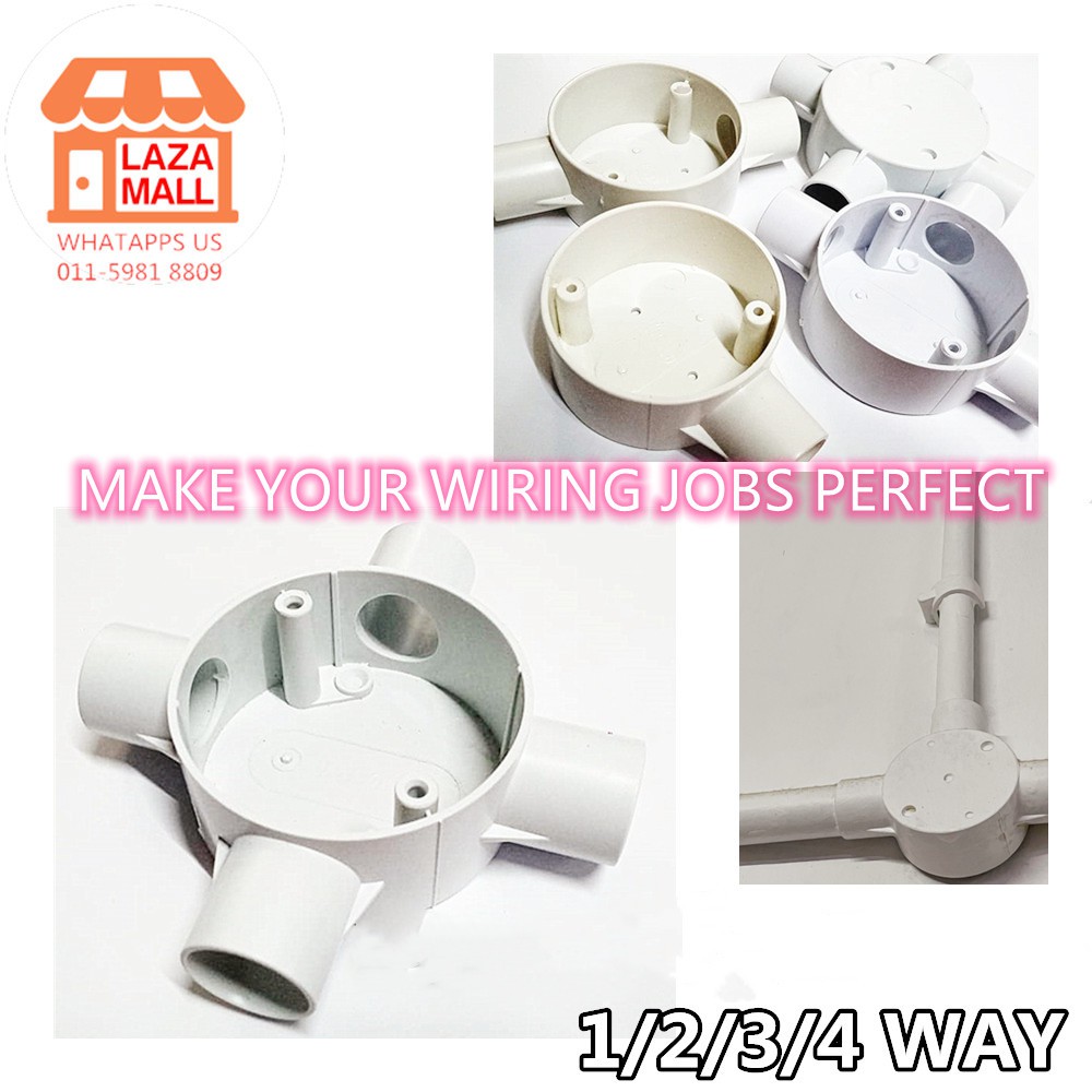 PVC CONDUIT BOX FITTING WIREMAN cable connection cross box wiring ...