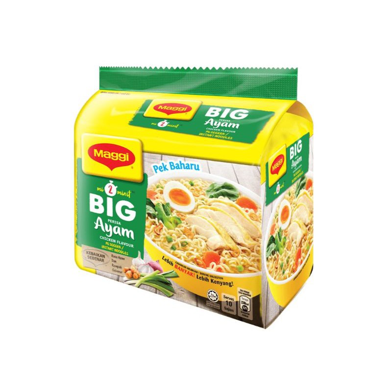 MAGGI BIG 2-MINN 5 Packs (108 - 110g) Each ( Assorted Flavours ...