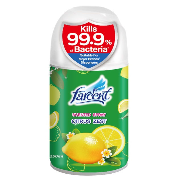 *FARCENT* Scented Spray Air Freshener Refill 250ml ( Single & Twin Pack ...