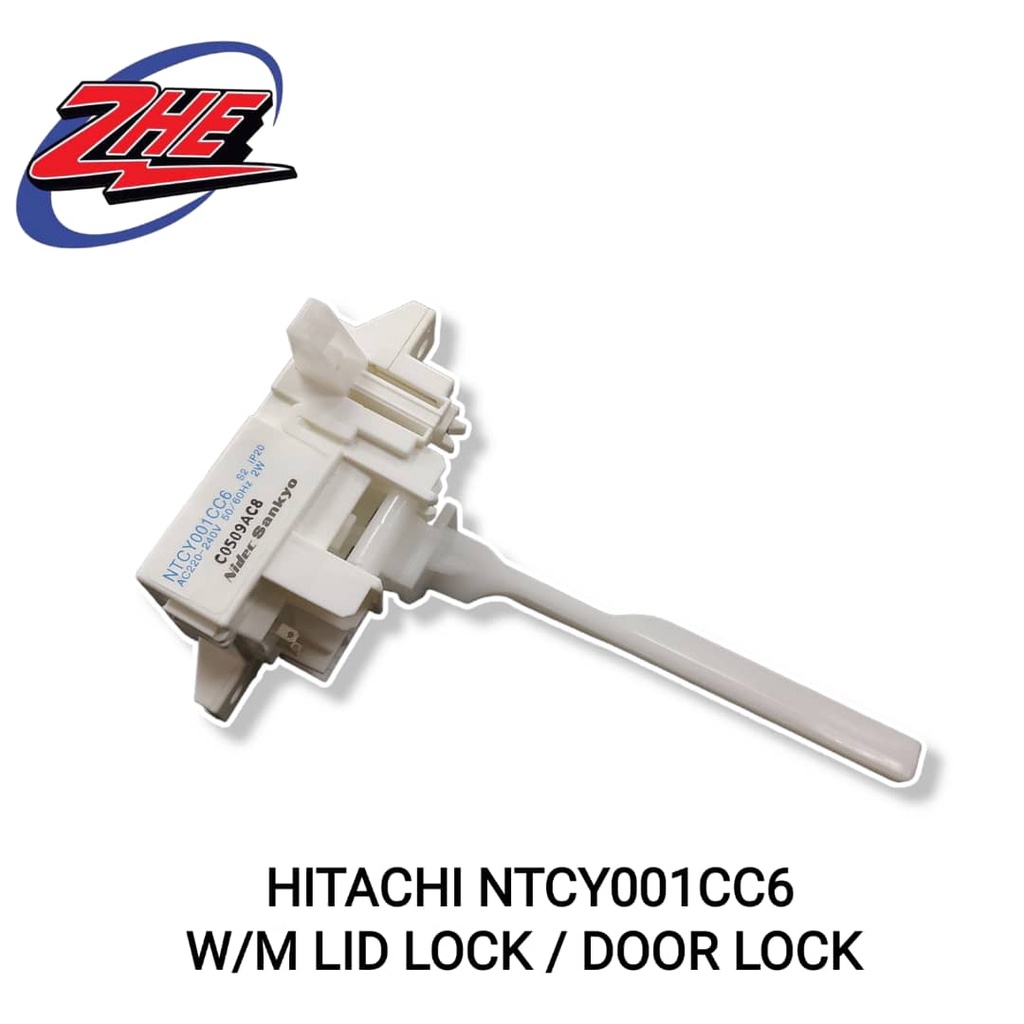 HITACHI NTCY001CC6 LID LOCK WASHING MACHINE DOOR SWITCH / SUIS PINTU MESIN BASUH ORIGINAL (4265/ ...