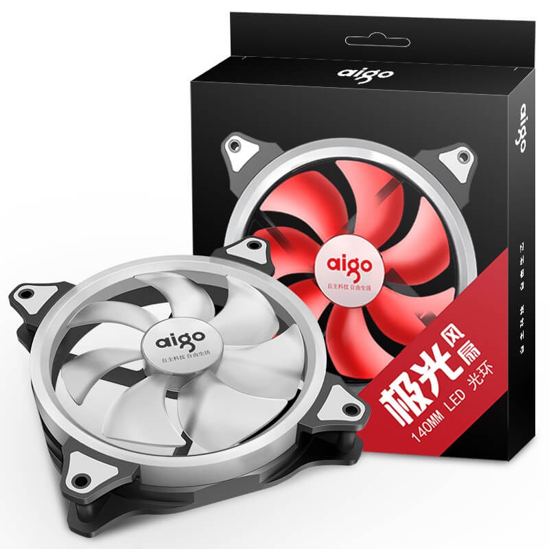 Aigo 14cm LED Fan (Red - white) | Shopee Malaysia