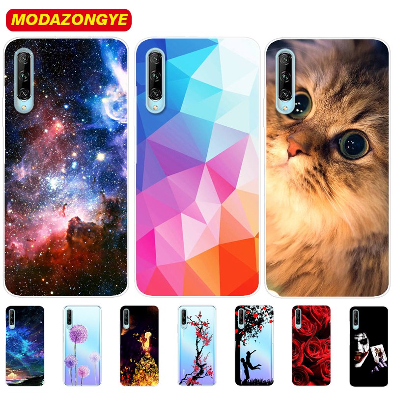 Huawei Y9s STK-L22 Case Cover Cartoon Printed Soft Silicone TPU Phone ...