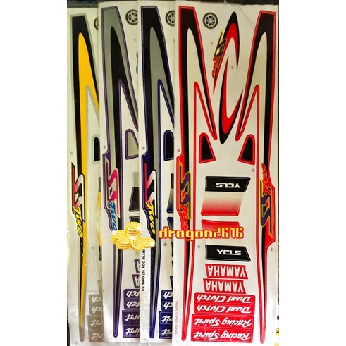 🔥3 yamaha y110 two ss2 racing spirit model no.3 stiker body set sticker ...