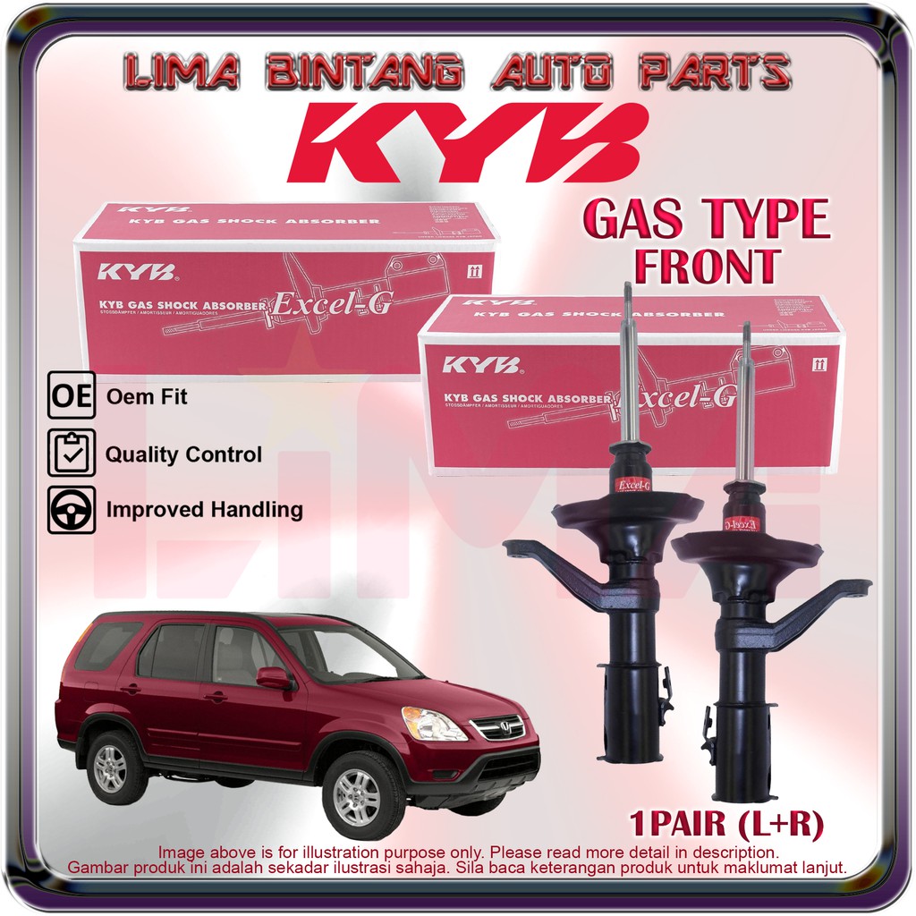 ( 1Pair ) Honda Crv S9A Front Shock Absorber Gas KAYABA KYB (2002-2006) | Shopee Malaysia