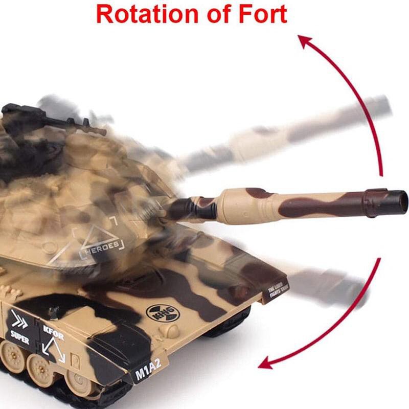 F03 - RC Tank with light & sound 2.4G wireless remote control infra red ...