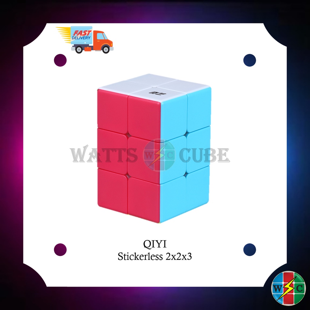 🔥READY STOCK🔥QiYi 2x2x3 Speed Magic Cube Stickerless Cuboid | Shopee Malaysia
