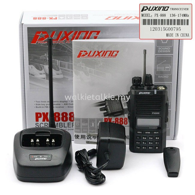 ORI PUXING PX 888 Handheld Two Way Radio Px-888 136-174mhz Transceiver Walkie Talkie | Shopee ...