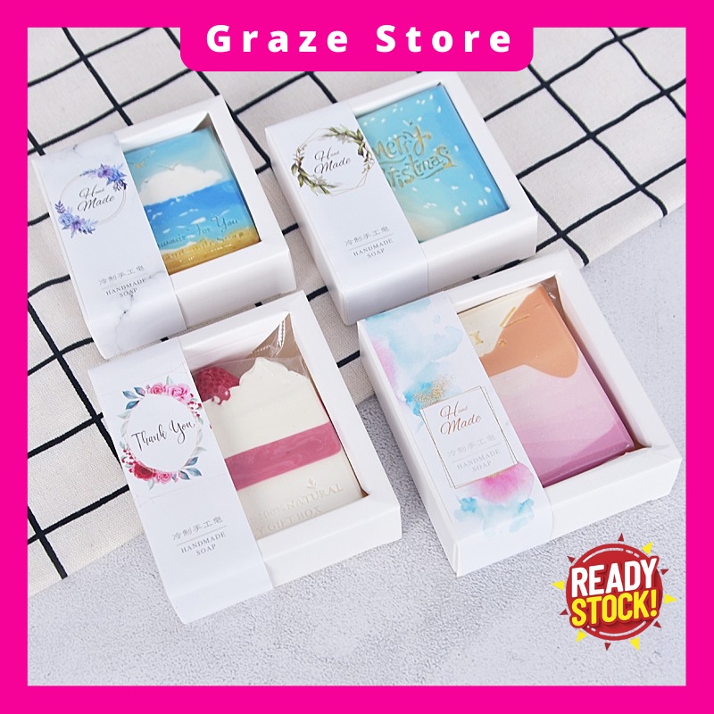 Kraft Box Gift Paper Box Ins Style/ Soap Packaging/ Kotak Sabun ...