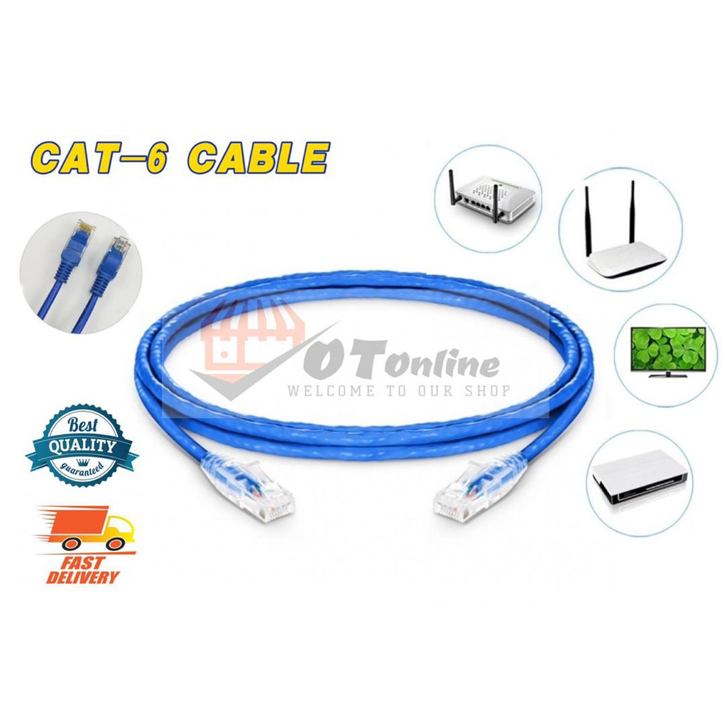 [𝐇𝐢𝐠𝐡 𝐐𝐮𝐚𝐥𝐢𝐭𝐲]💥 3M ~ 30M 💥 CAT 6 LAN CABLE 💥 RJ45 LAN Network Cable ...