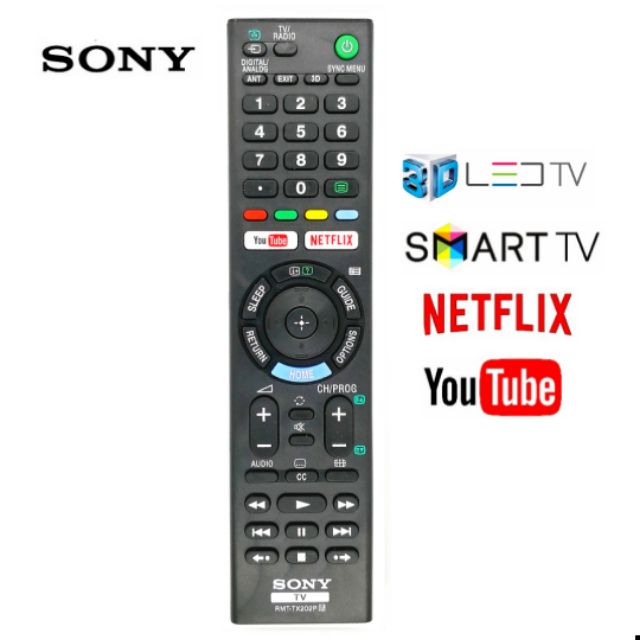 SONY LED/LCD TV/ SMART TV Remote Control Replacement (RM-TX202P ...