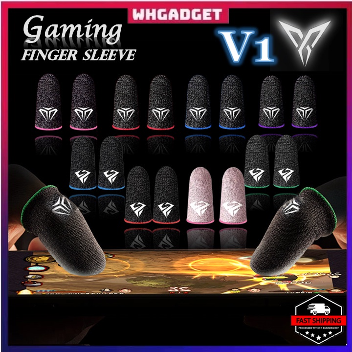 2Pcs Finger Sleeve Gaming Non-Slip Touch Screen Joystick Sweatproof ...