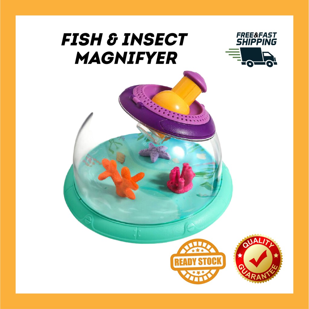 FISH AND INSECT MAGNIFIER 🔥 AKUARIUM BERSERTA KANTA PEMBESAR READY ...