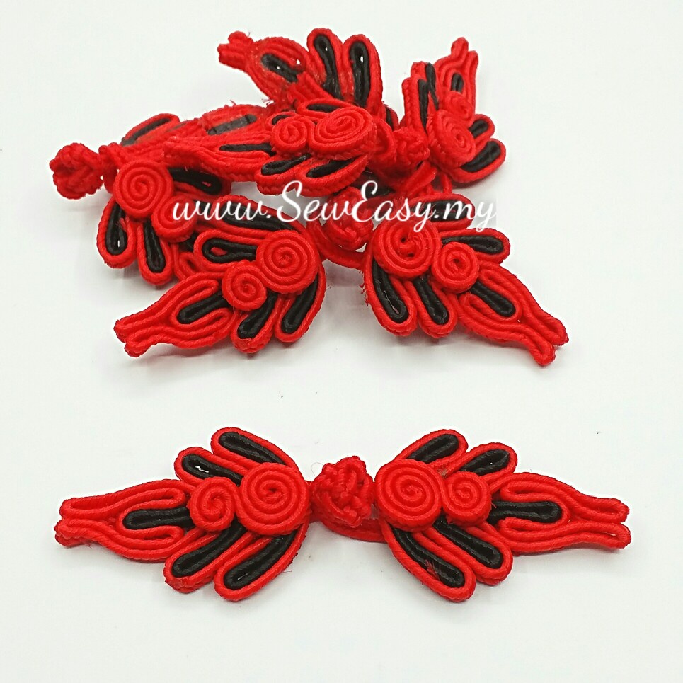 1pasang (RED) Chinese Knot Frog Button / Butang Cheongsam | Shopee Malaysia