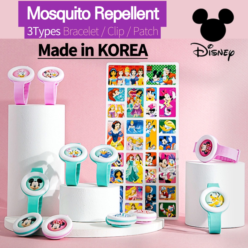 Disney Kids Mosquito Repellent 3types Bracelet Band Patch Clip [Made in ...