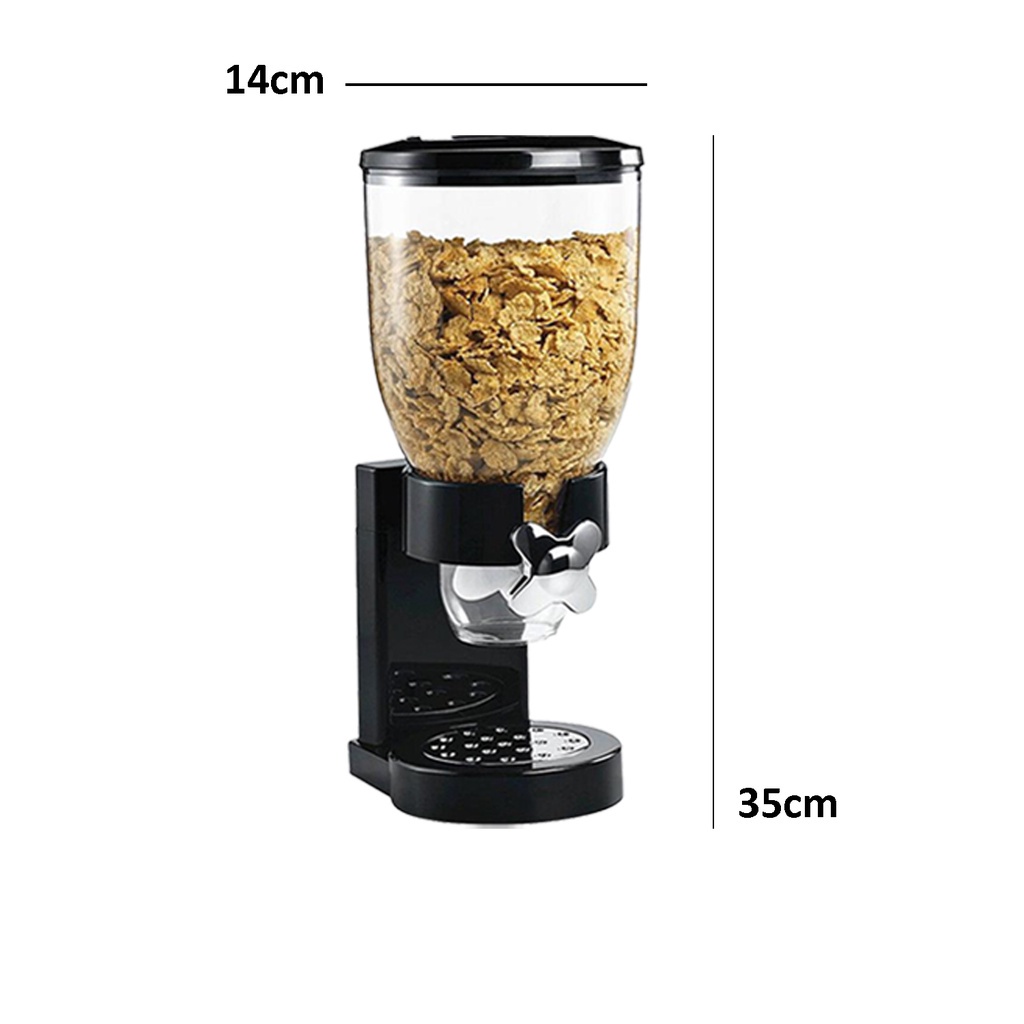 Cylinder Cereal Dispenser Dry Food Storage Tower Cereal Jarsl Rice ...