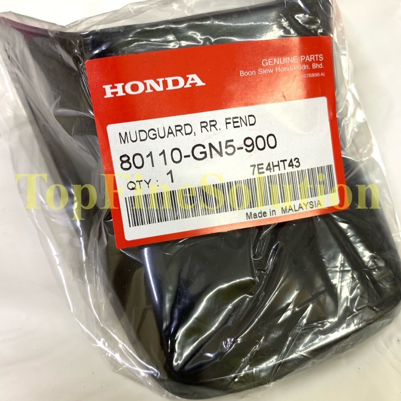 EX5 Rear Mudflage black OEM @ Ori - 80110-GN5-900 | Shopee Malaysia