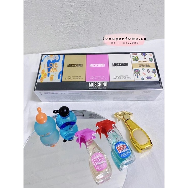 Moschino Miniature Collection💕 5 in 1 Set (5x5ml) | Shopee Malaysia