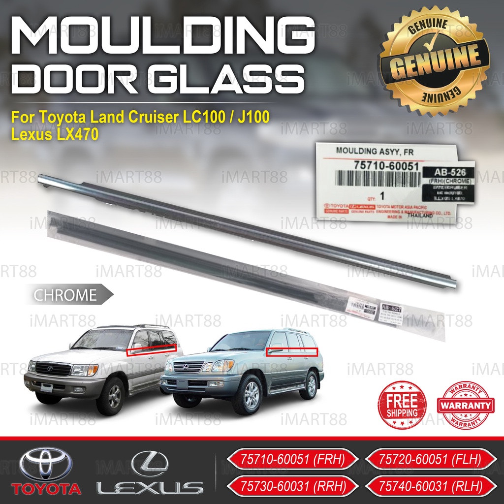 ORIGINAL TOYOTA LAND CRUISER LC100 LEXUS LX470 CHROME GLASS DOOR ...