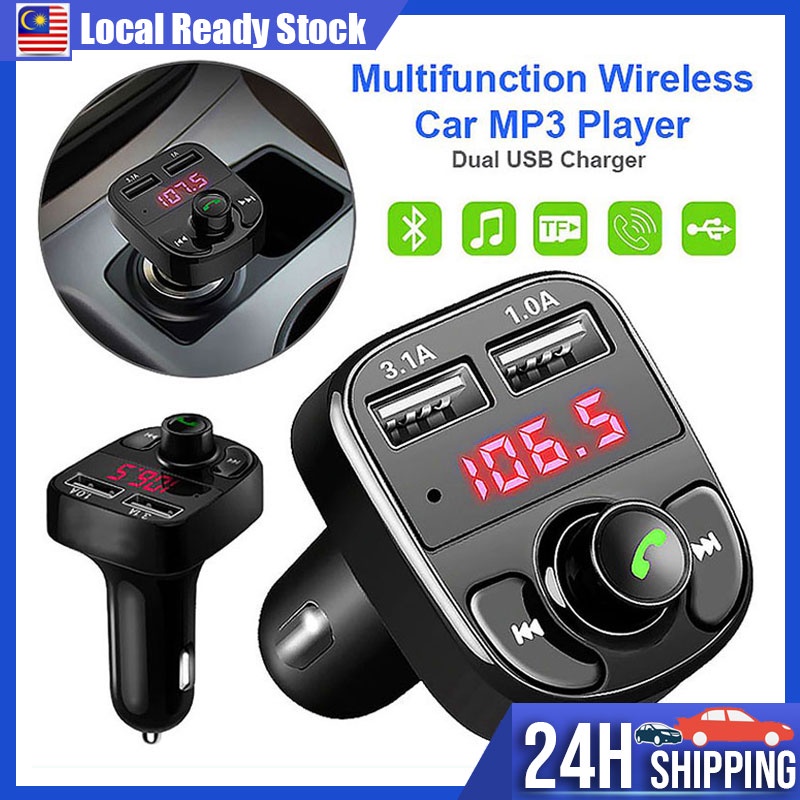 Wireless Car MP3 Player Dual USB Car Charger 5.0 FM Transmitter ...