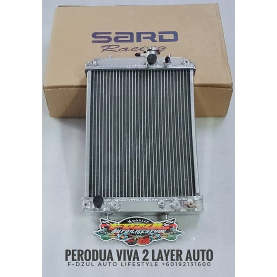 SARD Aluminium Radiator Perodua Viva AVY Turbo 2 Layer MT AT | Shopee ...