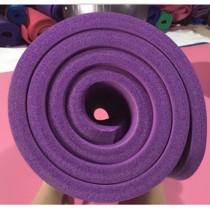 OSUKI Yoga Mat Non-Slip Thick 10mm Exercise Mat - Purple [Free Carry ...