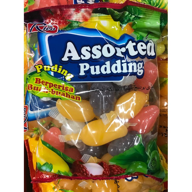 Rico Fruit Shape Pudding 24s Assorted Pudding In Cute Fun Pattern Shape ...