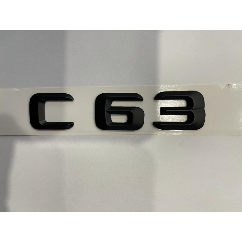 Mercedes Benz C63 Emblem Logo Matt Black | Mercedes C 63 Emblem ...