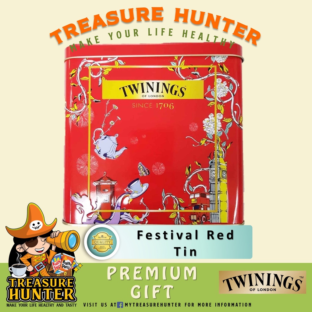 Twinings Limited Edition Festival Red Tin ( Empty Tin ) | Shopee Malaysia