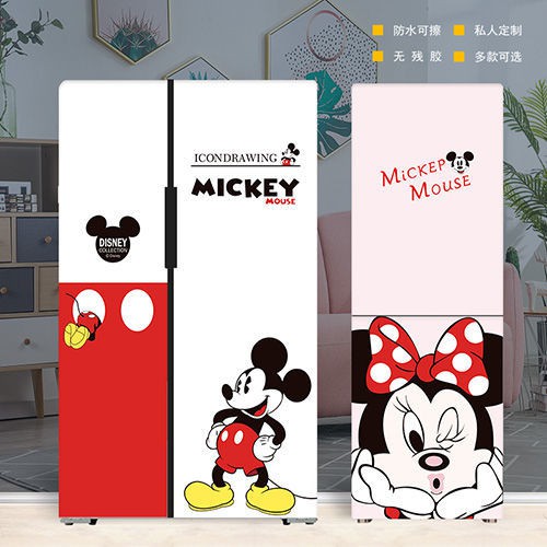 Cartoon cute Mickey refrigerator stickers full stickers renovation ...