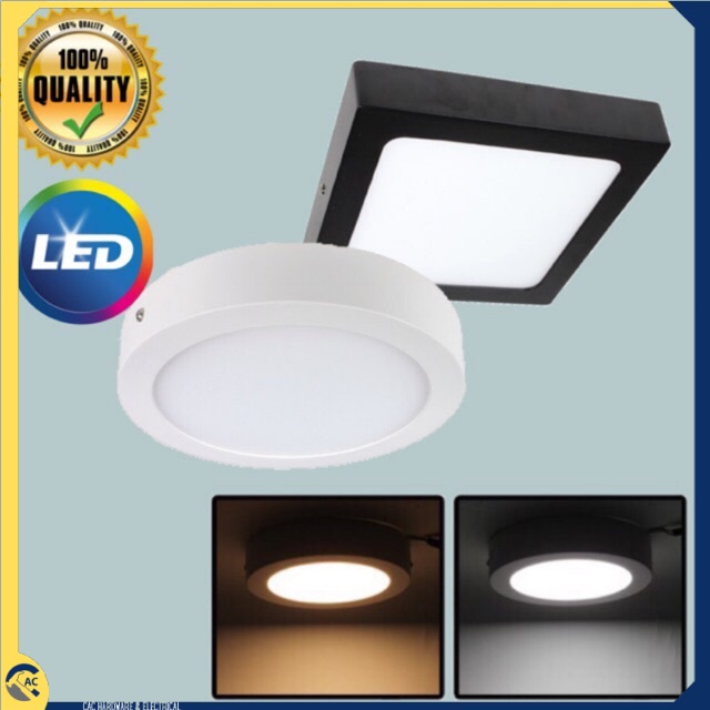 [1 YEAR WARRANTY] CW LED PANEL SURFACE MOUNTED 12WATT/18WATT/24WATT | Shopee Malaysia