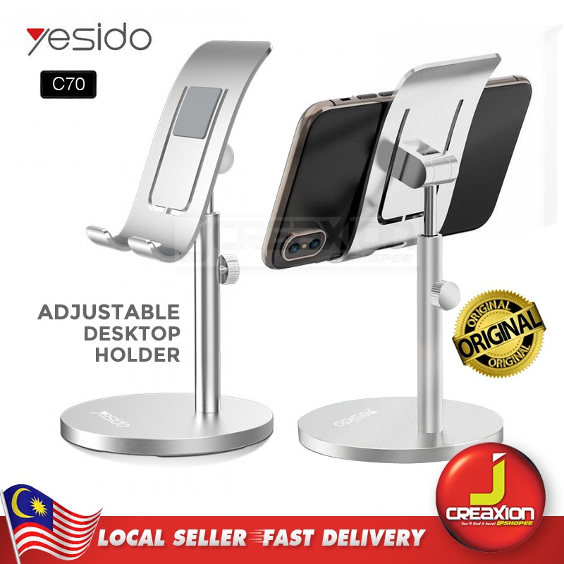 YESIDO C70 Universal Fold Flexible Adjustable Telescopic Phone Stand ...