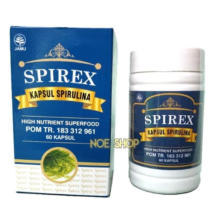Spirex Spirulina Capsules Herbal Supplement (POM) | Shopee Malaysia